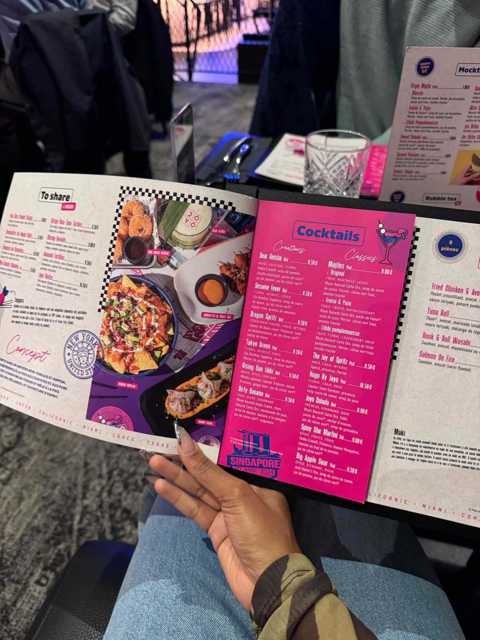 Joyo Opéra - Parisian Tables